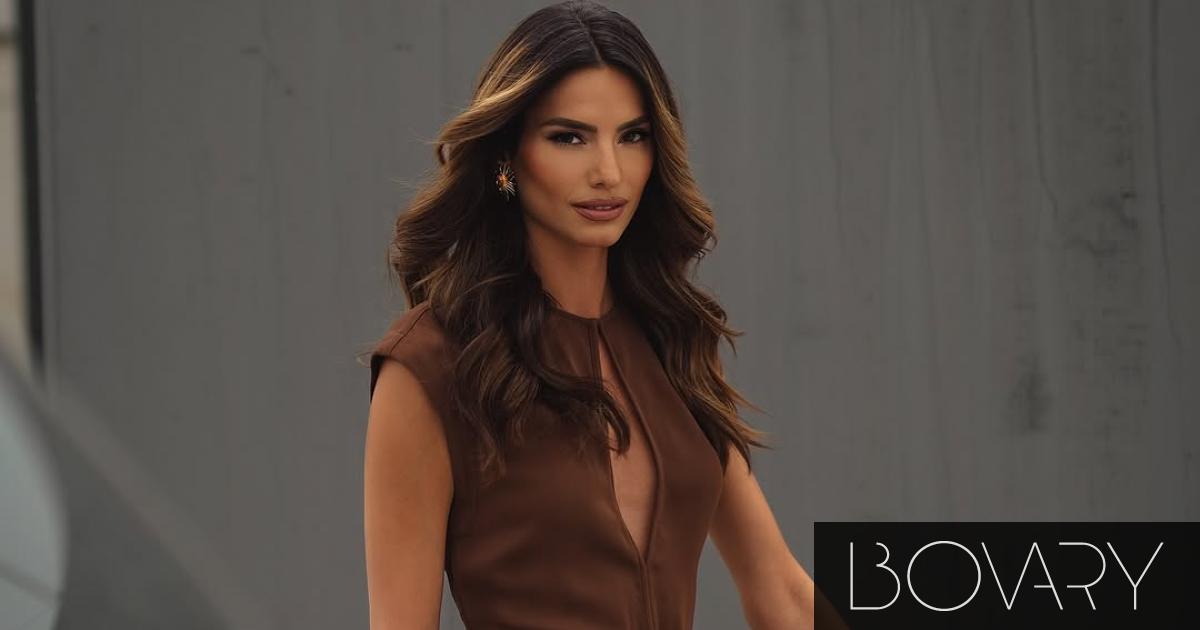 Η Ηλιάνα Παπαγεωργίου τόπλες, με μακριά δερμάτινα γάντια -Ο ορισμός του sexy chic | BOVARY